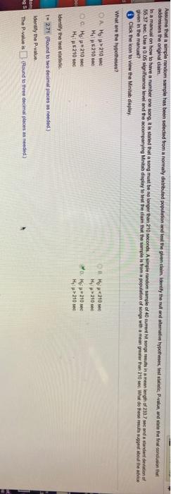 Solved Assume that a simple random sample has been selected | Chegg.com