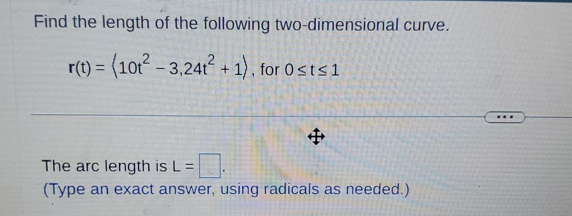 Solved Find the length of the following two-dimensional | Chegg.com