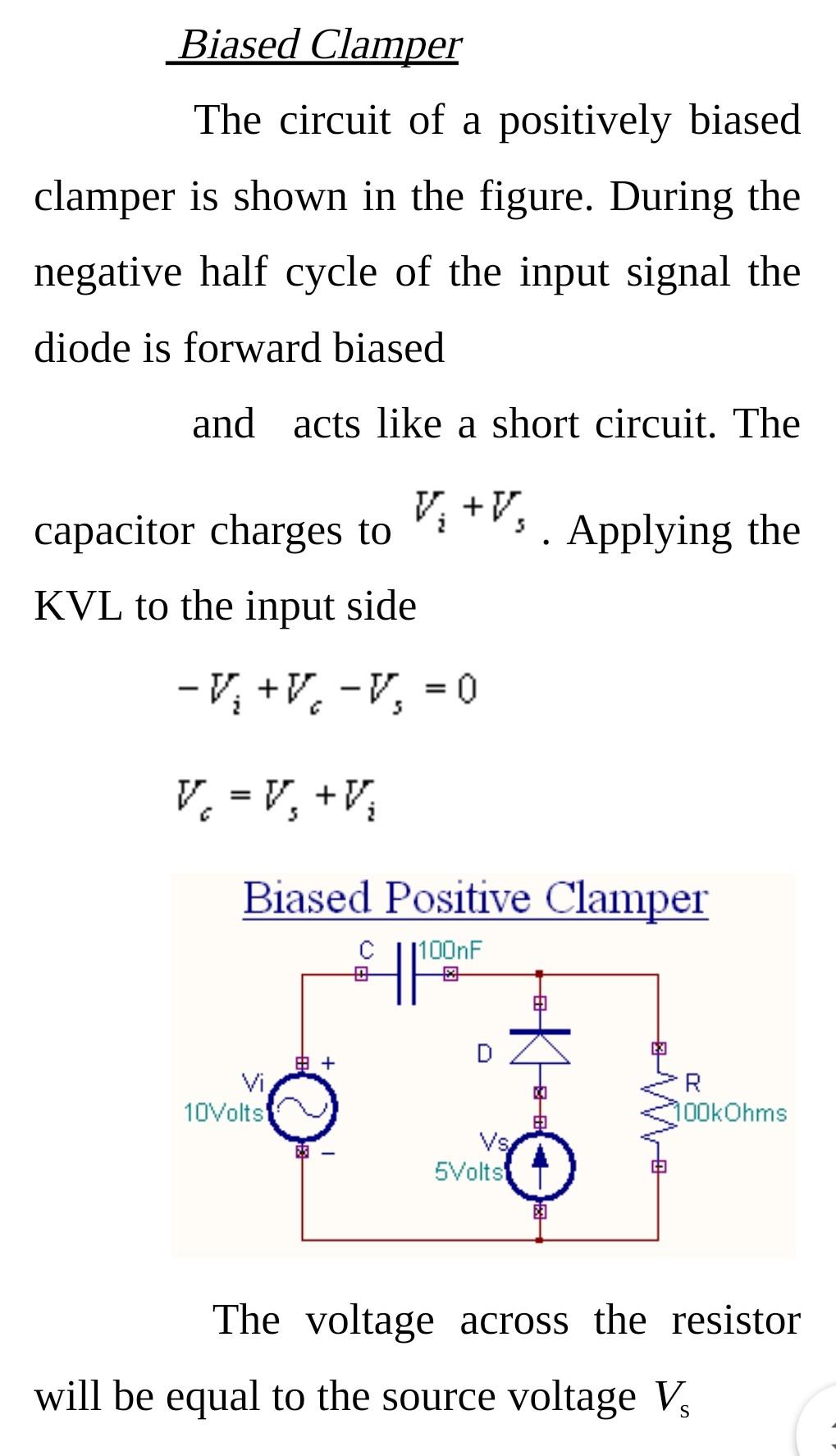 Solved 6 .CLAMPER - CIRCUITS Aim: To simulate a clamper | Chegg.com