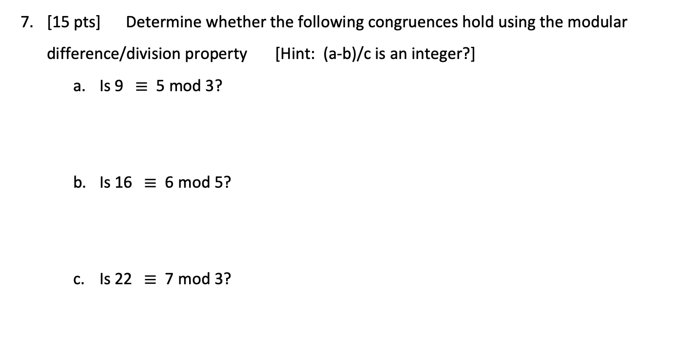 Solved [15 ﻿pts] ﻿Determine whether the following | Chegg.com