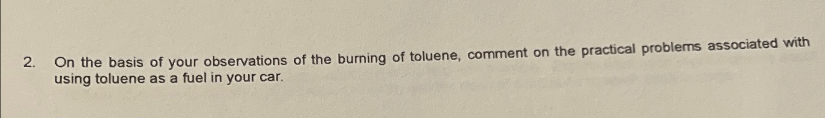 Solved On the basis of your observations of the burning of | Chegg.com