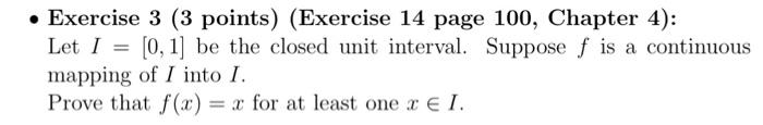 Solved - Exercise 3 (3 points) (Exercise 14 page 100 , | Chegg.com