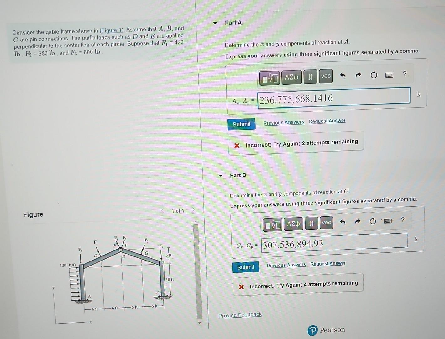 Solved Consider the gable frame shown in (Figure 1). Assume | Chegg.com