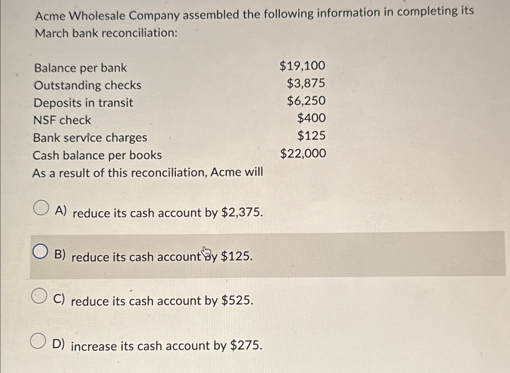 Solved Acme Wholesale Company assembled the following | Chegg.com