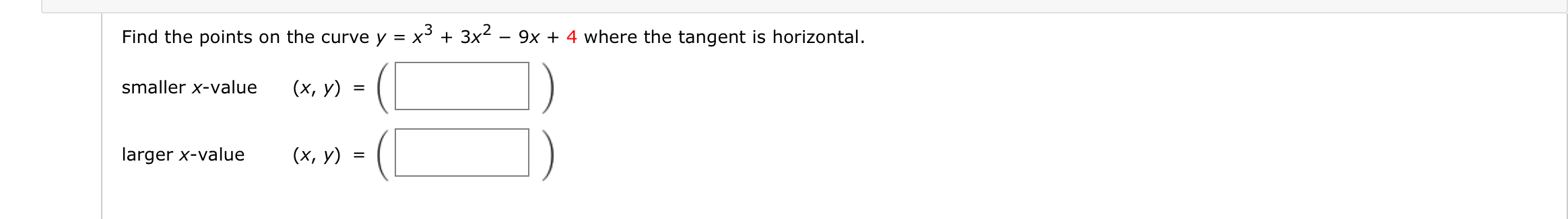 Solved Find the points on the curve y=x3+3x2-9x+4 ﻿where the | Chegg.com