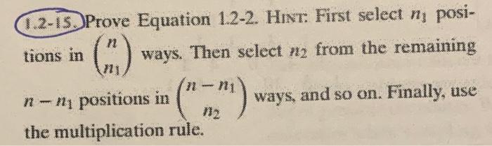 Solved Example 1.2-3 The number of permutations of the four | Chegg.com