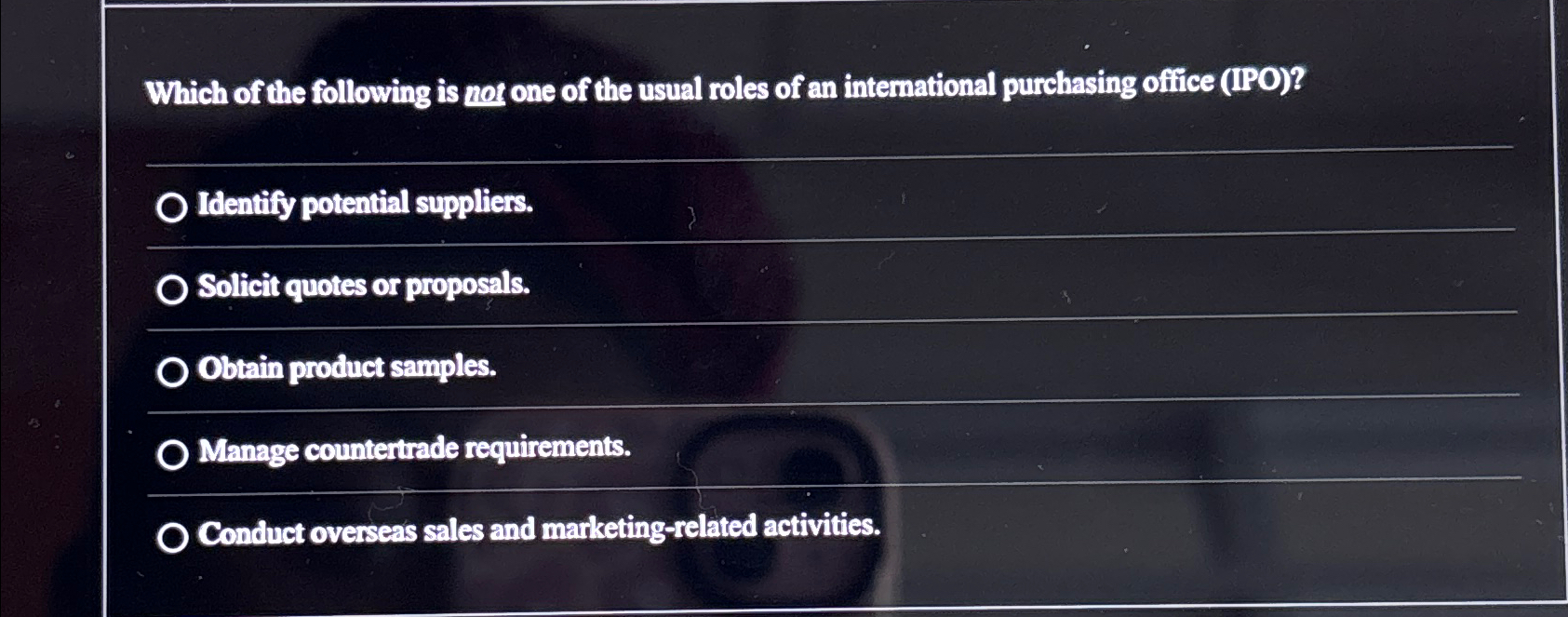 Solved Which of the following is not one of the usual roles | Chegg.com