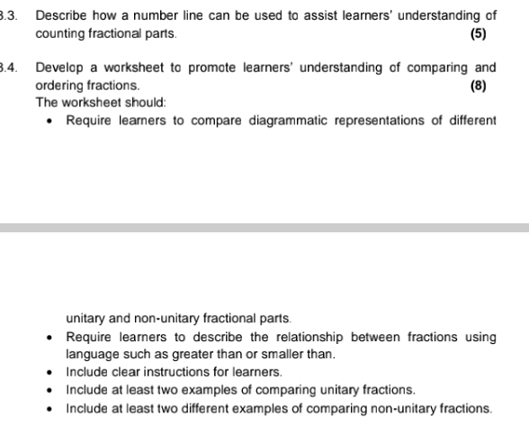 Solved 3. Describe how a number line can be used to assist | Chegg.com