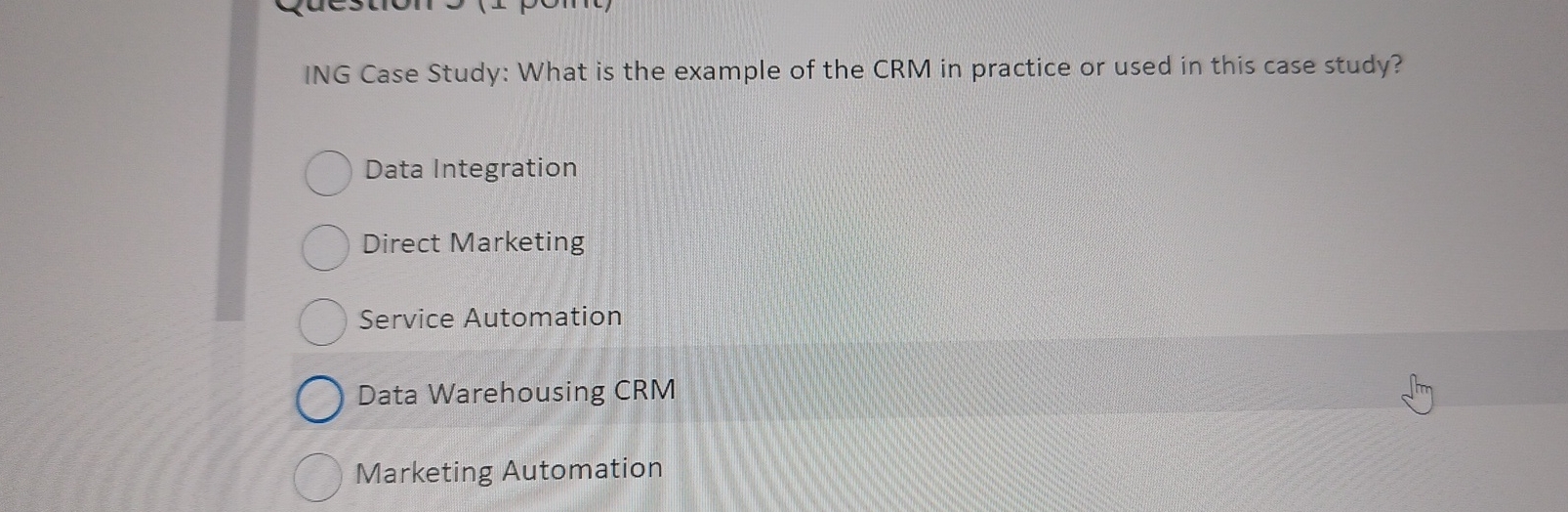 Solved ING Case Study: What is the example of the CRM in | Chegg.com Solved ING Case Study: What is the example of the CRM in | Chegg.com