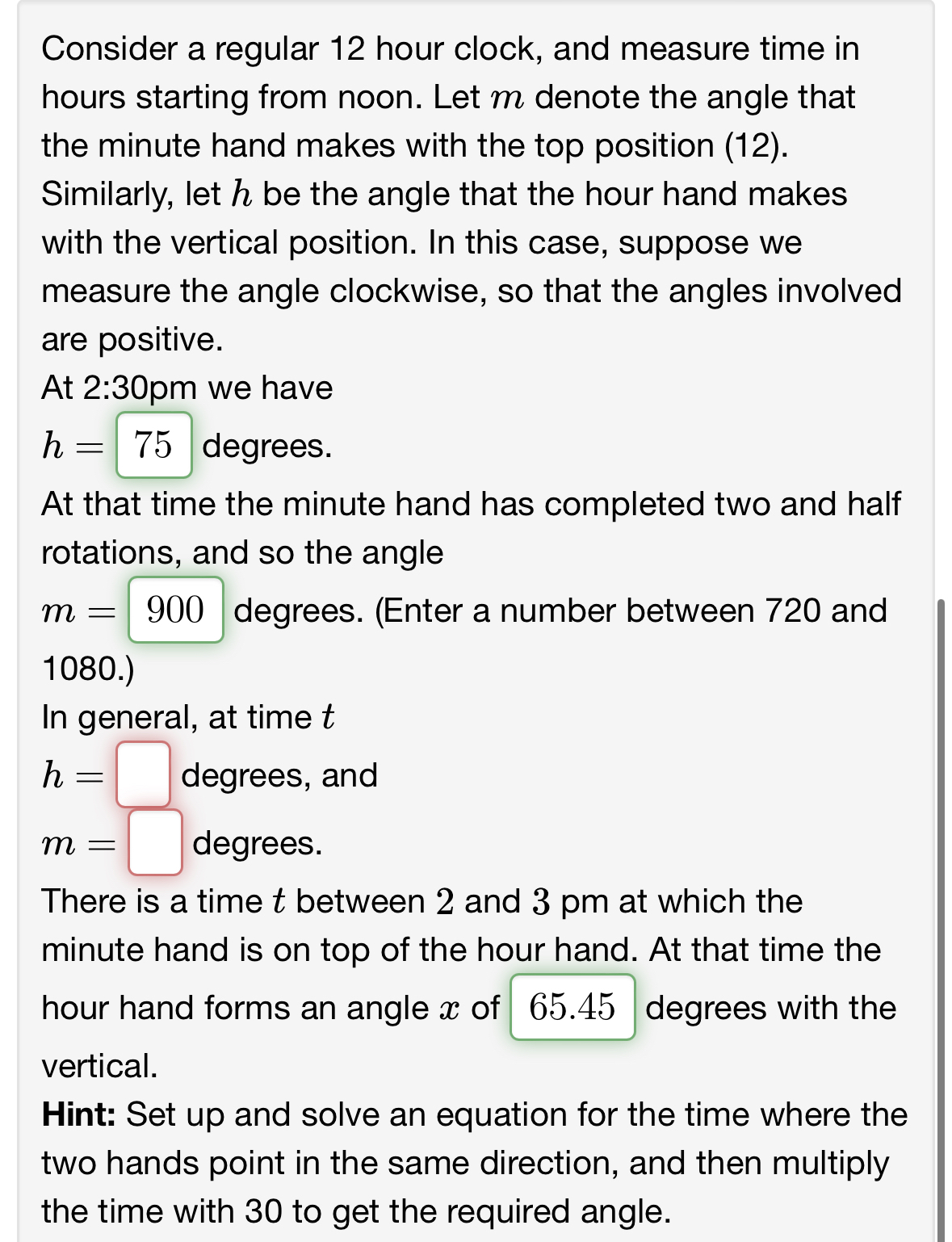 Solved Consider a regular 12 ﻿hour clock, and measure time | Chegg.com
