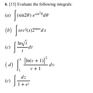 Solved Please solve the following calculus 2 ﻿problem set | Chegg.com