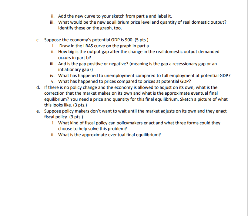 Solved 1. ﻿The following table shows the aggregate demand – | Chegg.com