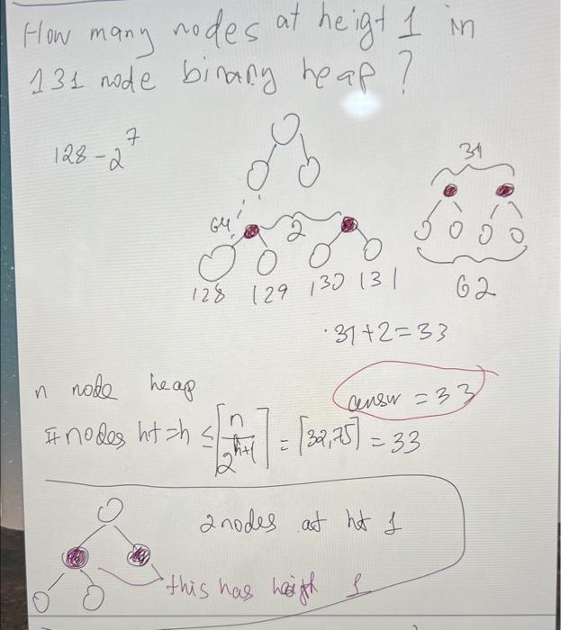 Solved i need explanation how he solved this heap problem. | Chegg.com