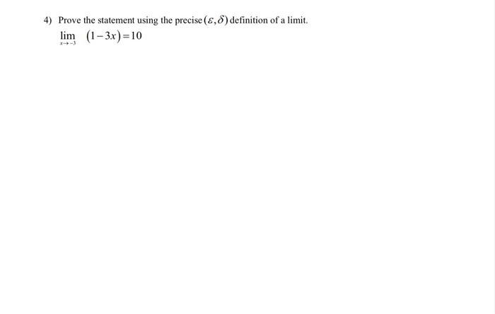 Solved 4) Prove the statement using the precise (8,8) | Chegg.com
