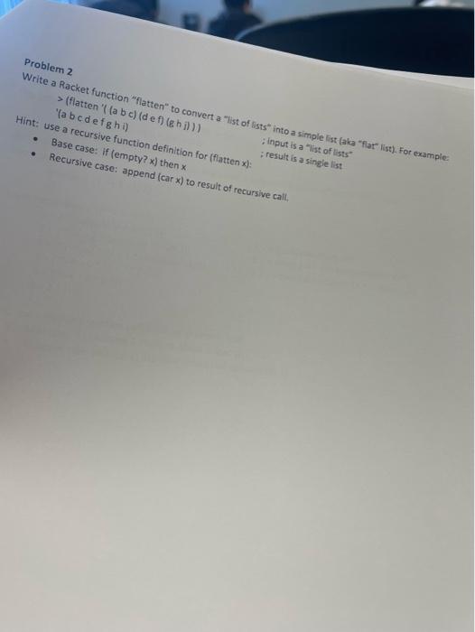 Solved Problem 2 Write a Racket function Solved Problem 2 Write a Racket function