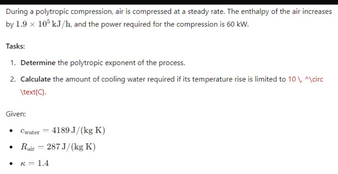 Solved by an EXPERT During a polytropic compression, air is compressed ...