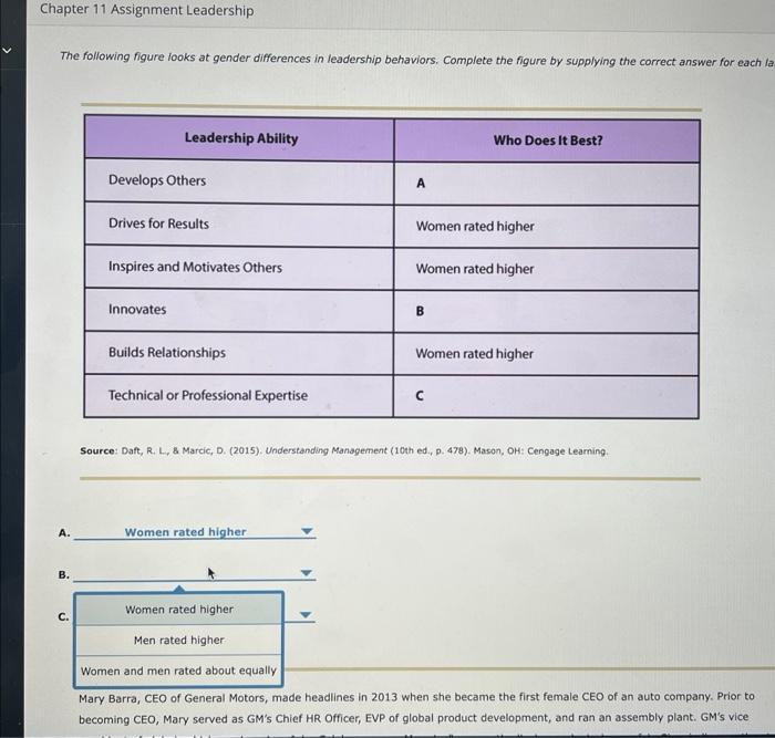 Solved Source: Daft, R. L., \& Marcic, D. (2015). | Chegg.com Solved Source: Daft, R. L., \& Marcic, D. (2015). | Chegg.com