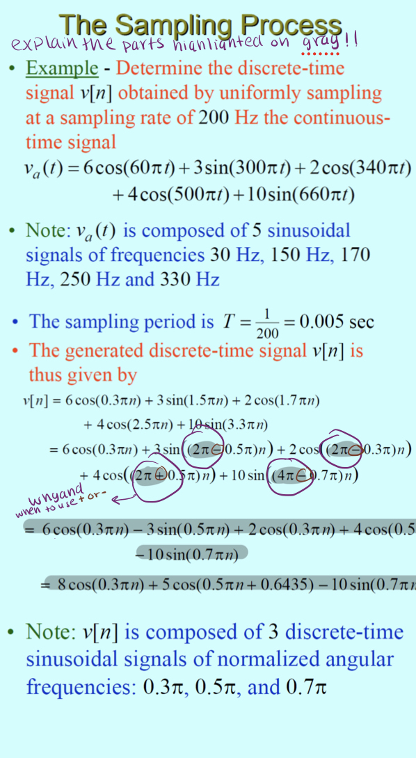Solved The Sampling Process explain the parts niahlianted on | Chegg.com