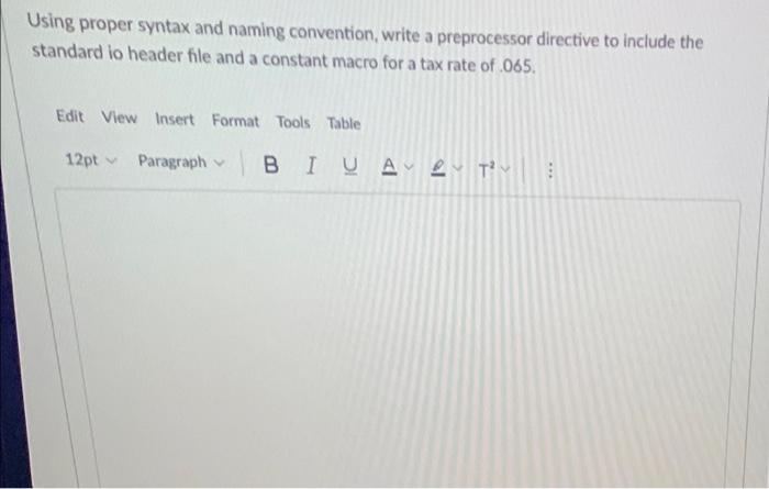 Solved Using Proper Syntax And Naming Convention Write A