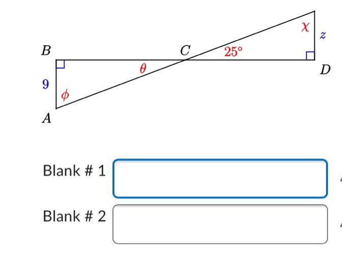 Solved Blank \# 2Question 3 (2 points) Triangle ABC is | Chegg.com