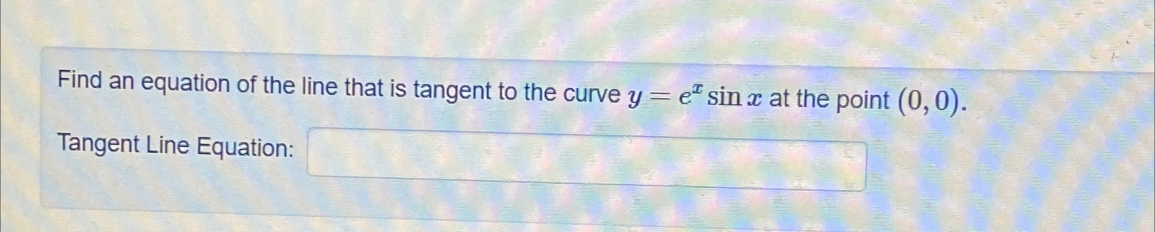 Solved Find an equation of the line that is tangent to the | Chegg.com