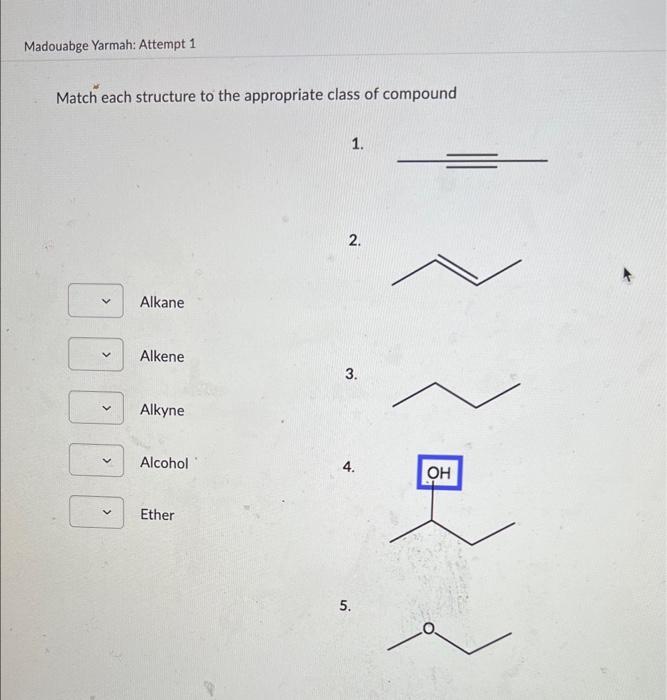 Solved Match each structure to the appropriate class of | Chegg.com