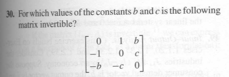 Solved For which values of the constants b and c is the | Chegg.com