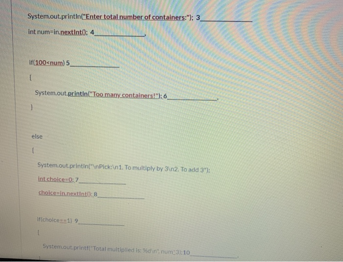 Solved Assume for each question the code fragment given is | Chegg.com