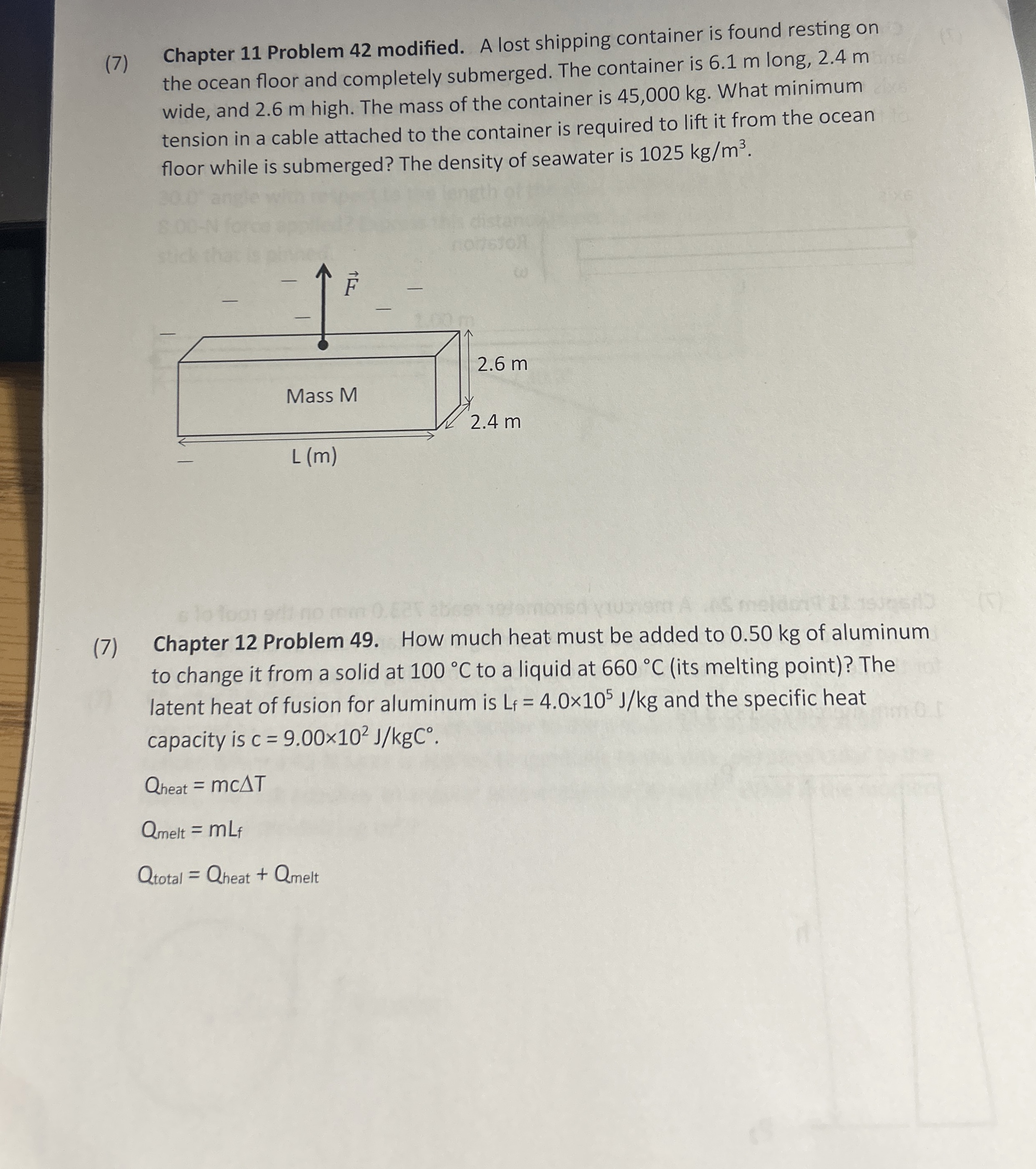 Solved (7) ﻿Chapter 11 ﻿Problem 42 ﻿modified. A lost | Chegg.com