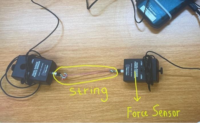 Solved Force Sensor Varnier DUAL RANGE FORCES Ver string Ver | Chegg.com