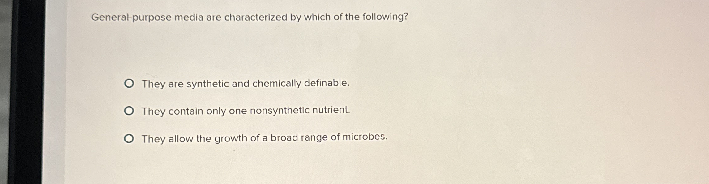 General-purpose media are characterized by which of | Chegg.com