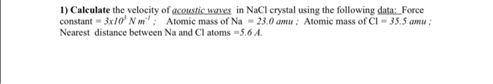 Solved 2) Consider the normal modes of a linear diatomic | Chegg.com