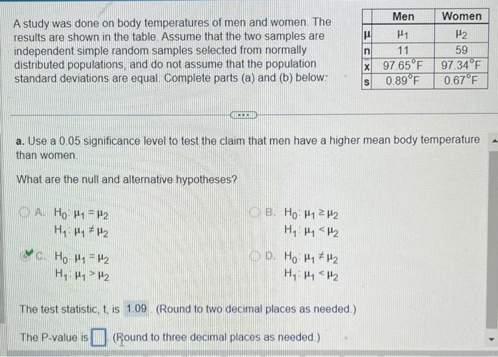 Solved Find p-value and construct a confidence interval | Chegg.com