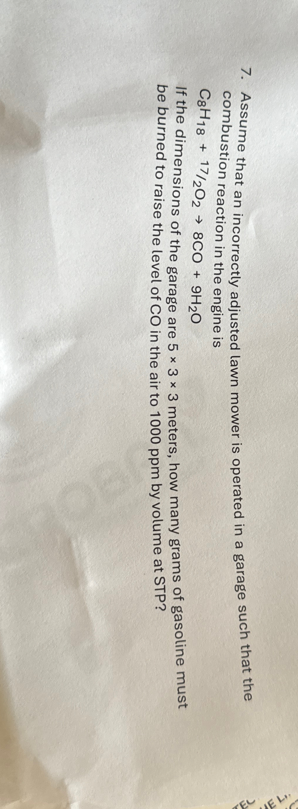 Assume that an incorrectly adjusted lawn mower is | Chegg.com