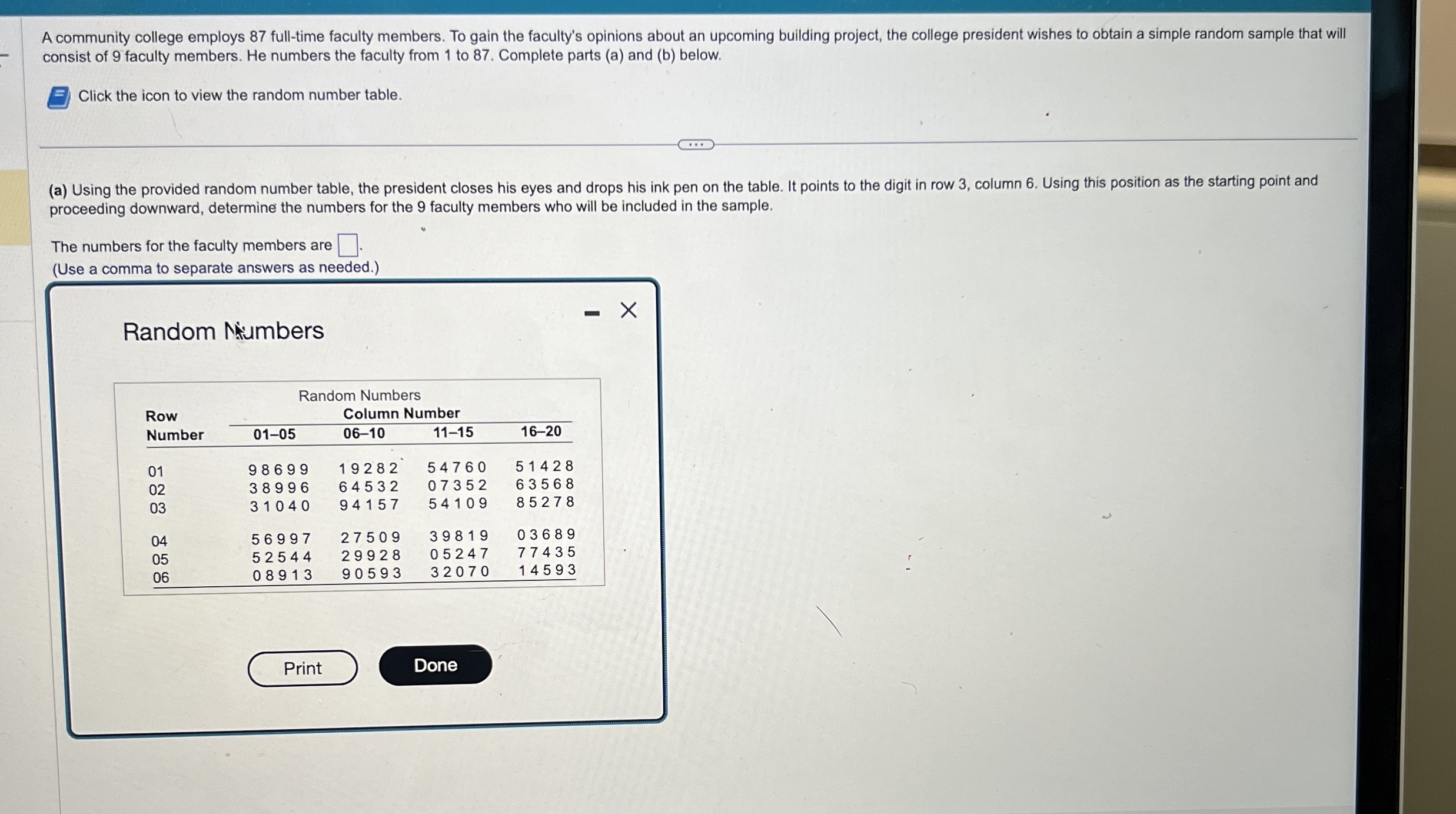 Solved Those aA community college employs 87 ﻿full-time | Chegg.com