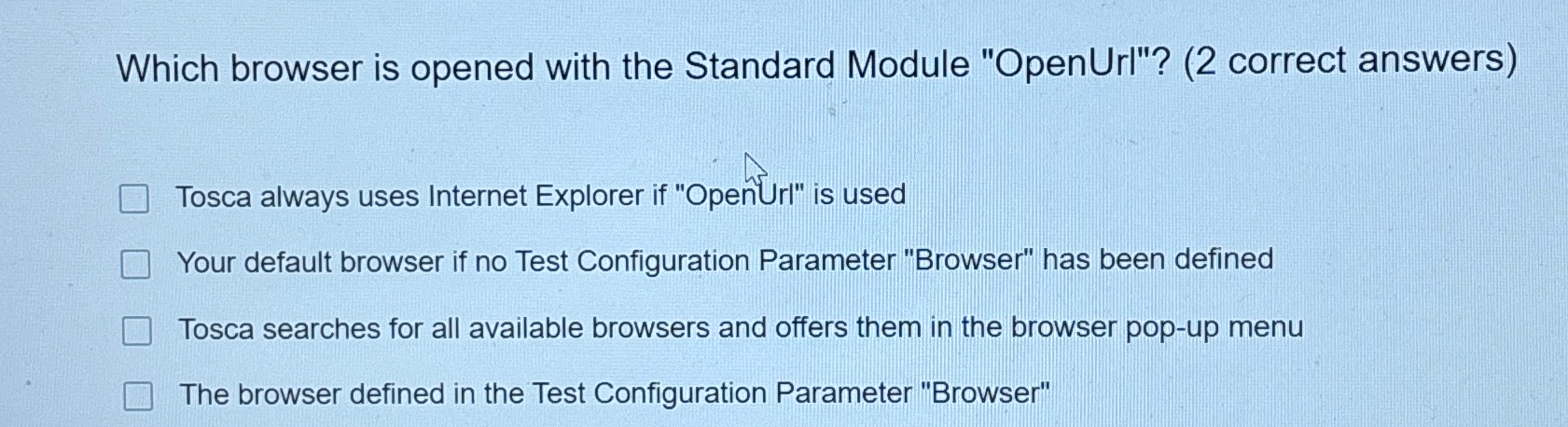 Solved Which browser is opened with the Standard Module | Chegg.com