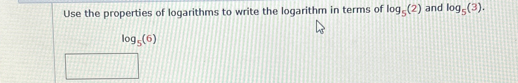 Solved Use the properties of logarithms to write the | Chegg.com
