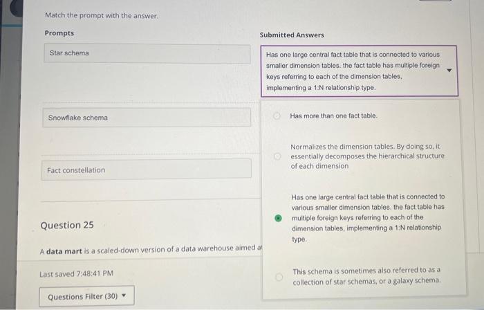 Solved Match the prompt with the answer. Prompts Submitted | Chegg.com