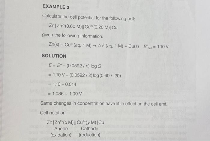 Solved Calculate the ΔG for the reaction in Example | Chegg.com
