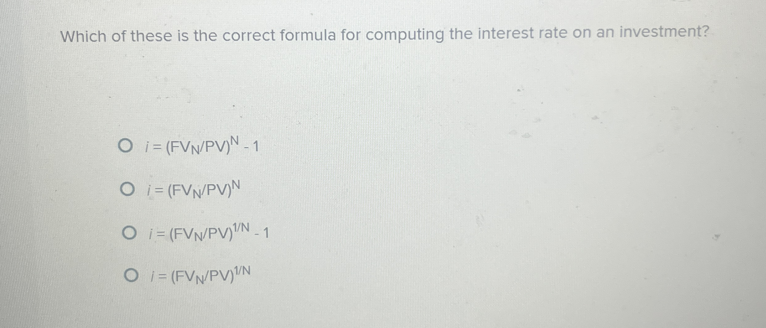 Solved Which of these is the correct formula for computing | Chegg.com