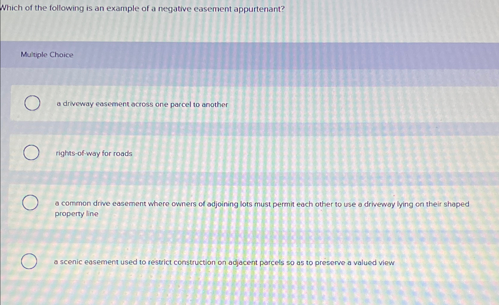 Solved Which of the following is an example of a negative | Chegg.com