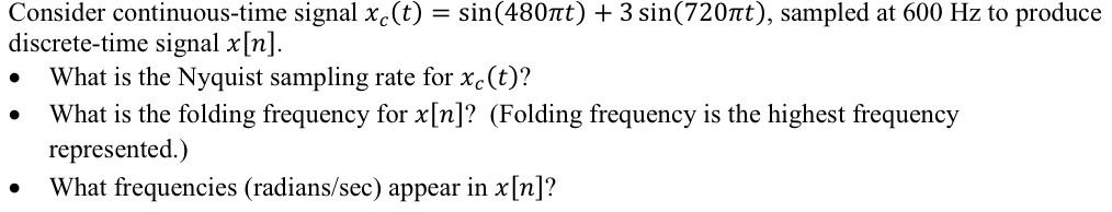 Solved Consider continuous-time signal | Chegg.com