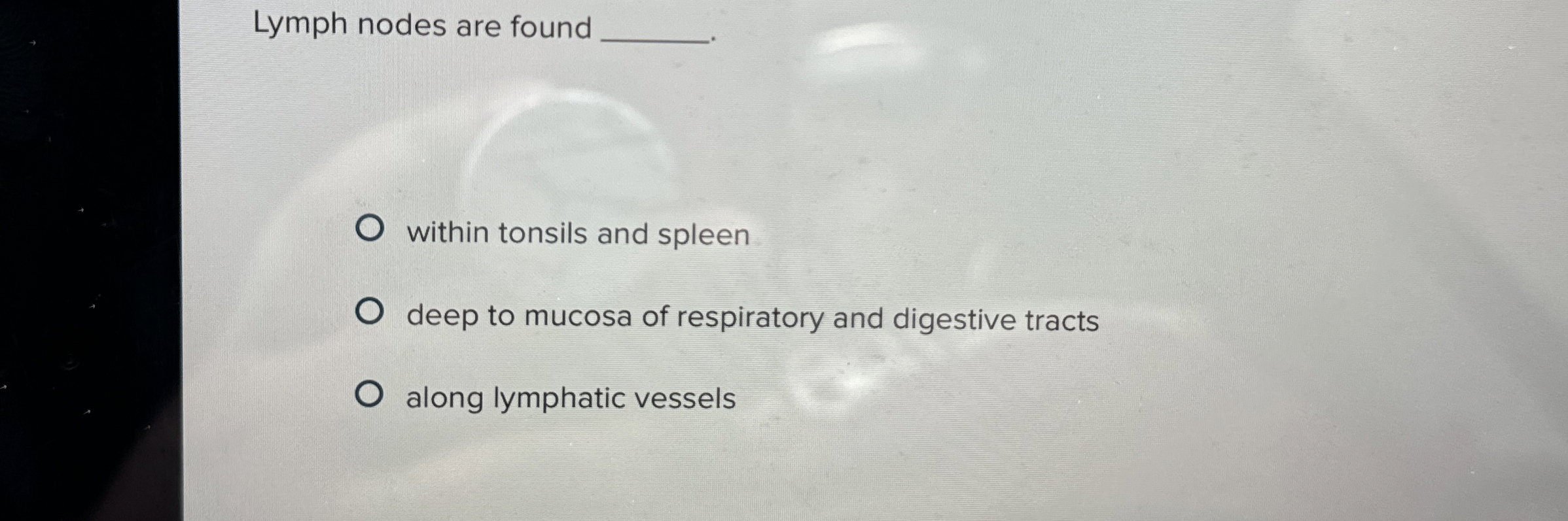 Solved Lymph nodes are foundwithin tonsils and spleendeep to | Chegg.com