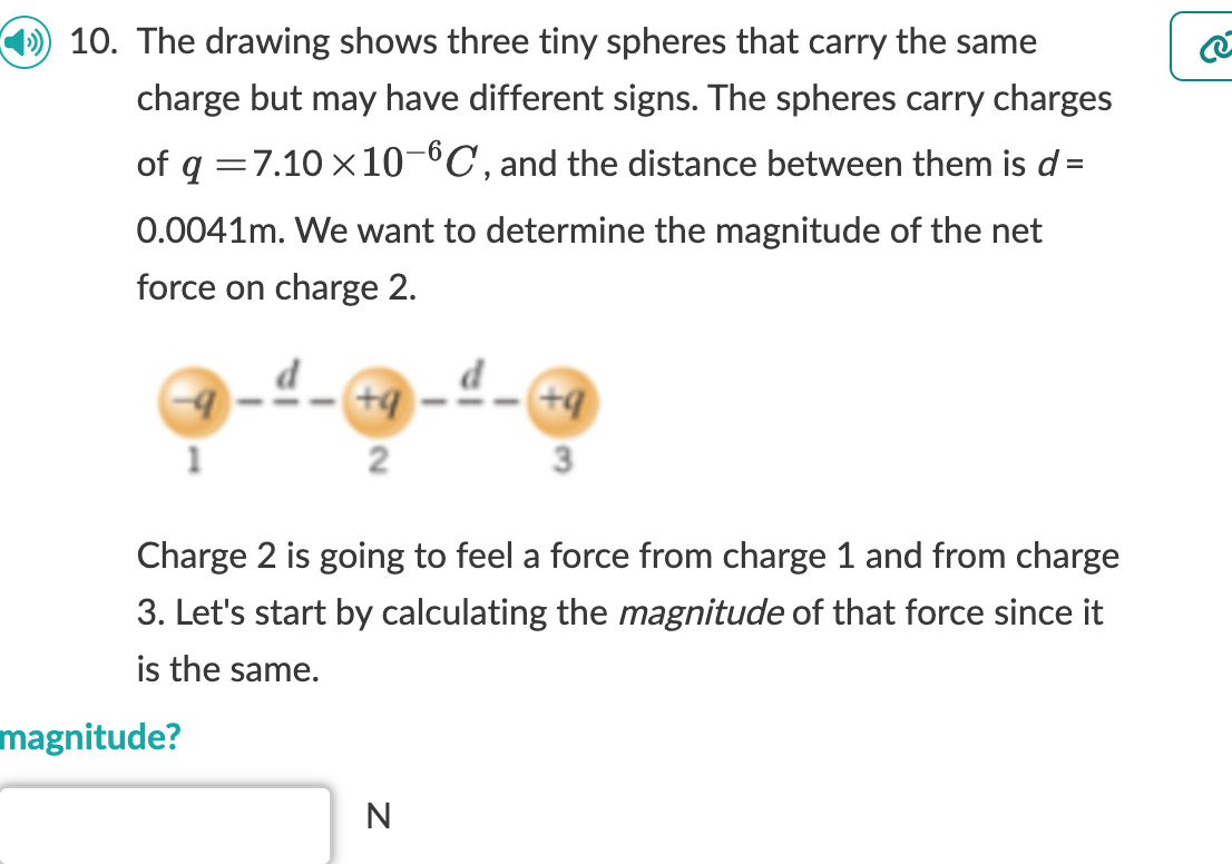 Solved by an EXPERT The drawing shows three tiny spheres that carry the | Chegg.com