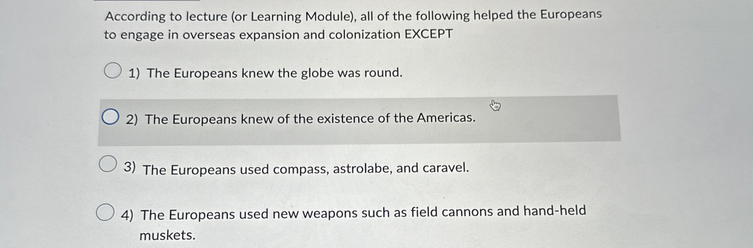 Solved According to lecture (or Learning Module), ﻿all of | Chegg.com