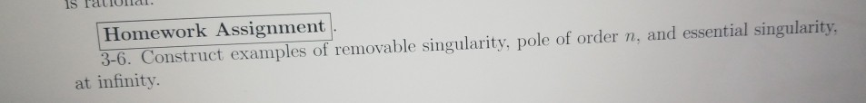 Solved Homework Assignment 3-6. Construct examples of | Chegg.com