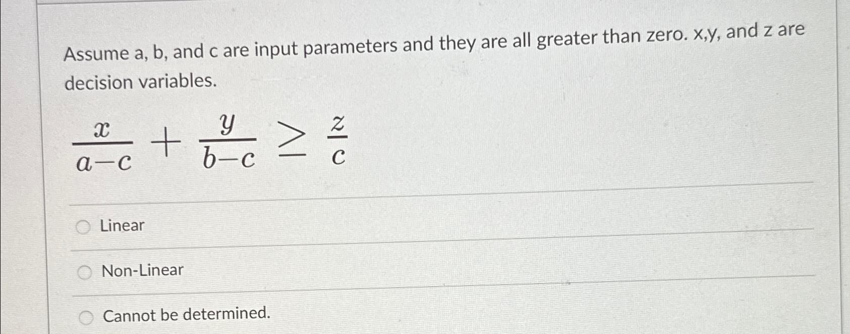 Solved Assume a,b, ﻿and c are input parameters and they are | Chegg.com