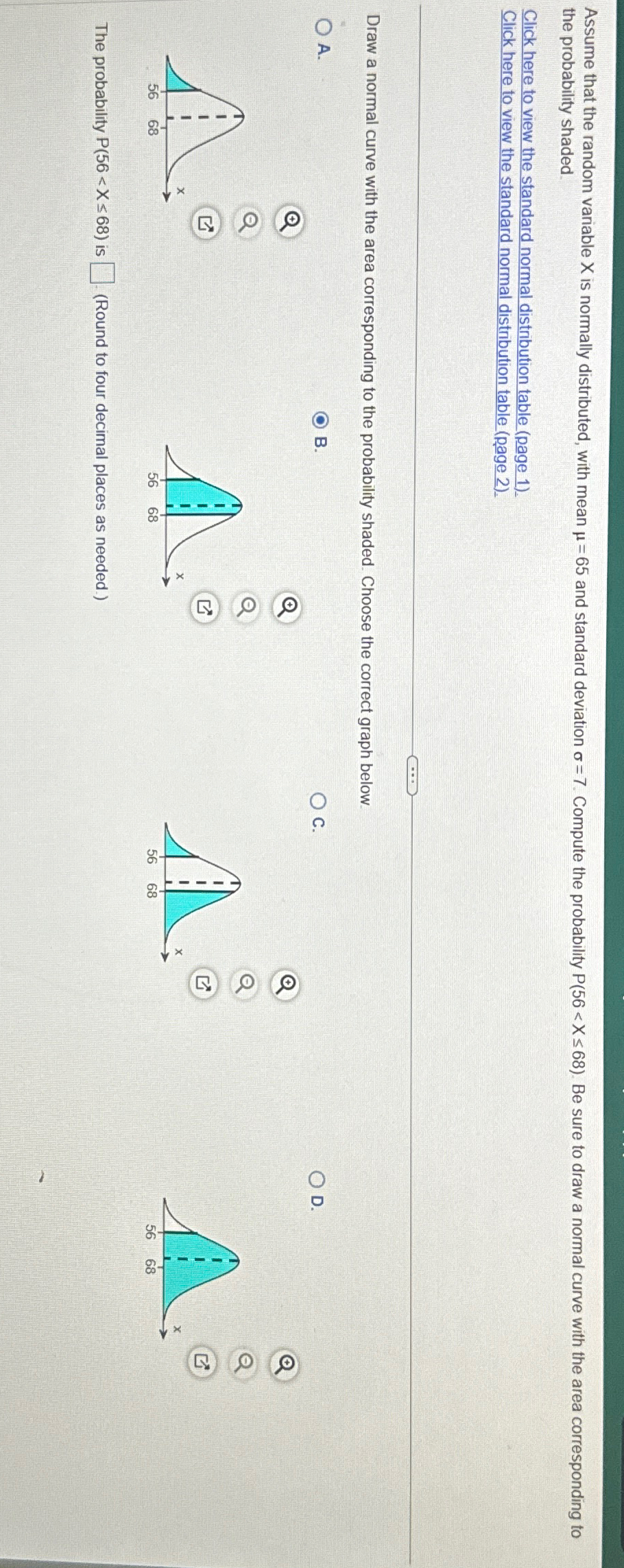 Solved Assume that the random variable x ﻿is normally | Chegg.com
