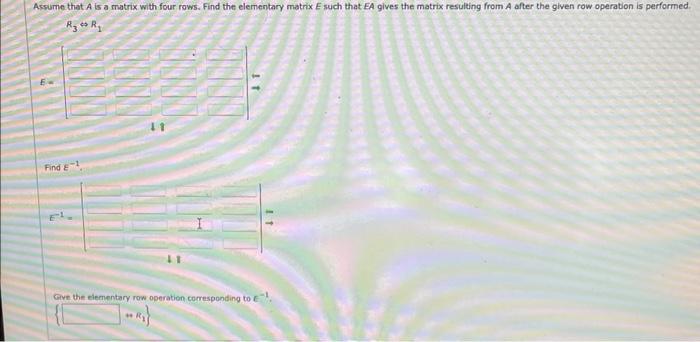 Solved Assume that A is a matrix with four rows. Find the | Chegg.com