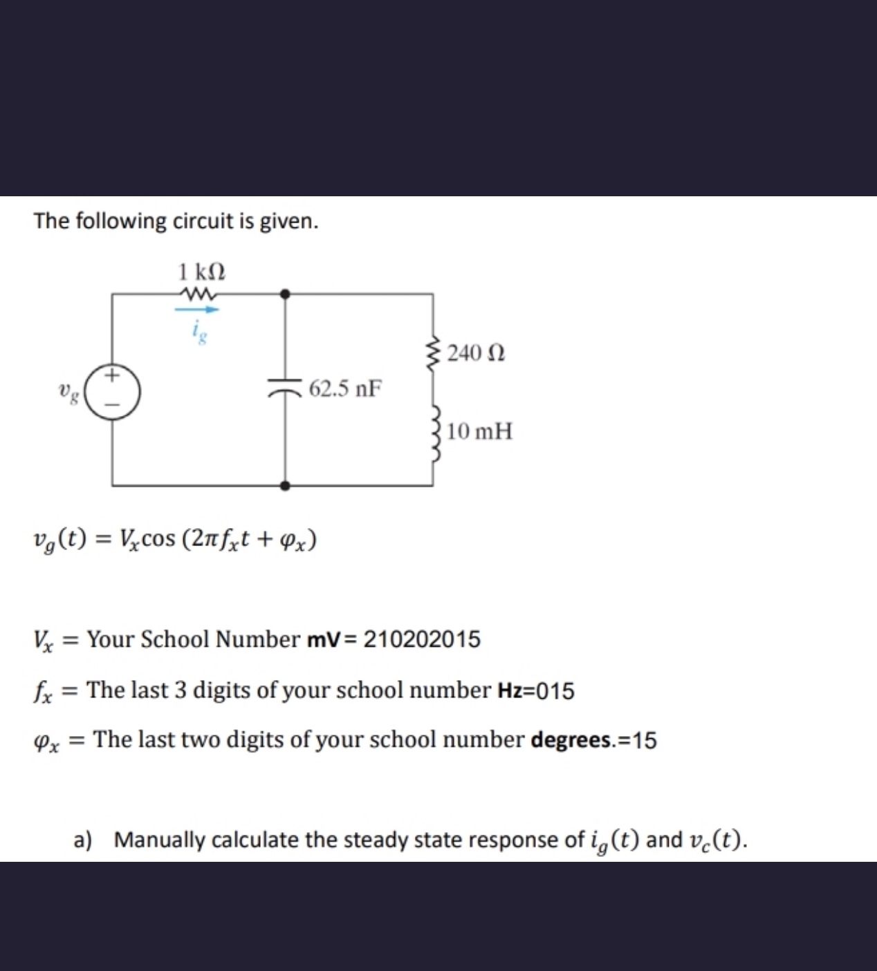 Solved The following circuit is | Chegg.com